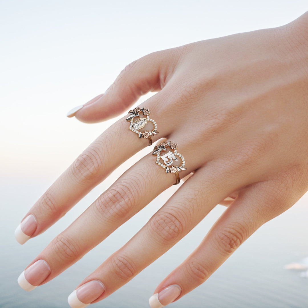 Timeless Faith, Modern Style: Gold Virgin Mary Rings – Nolters