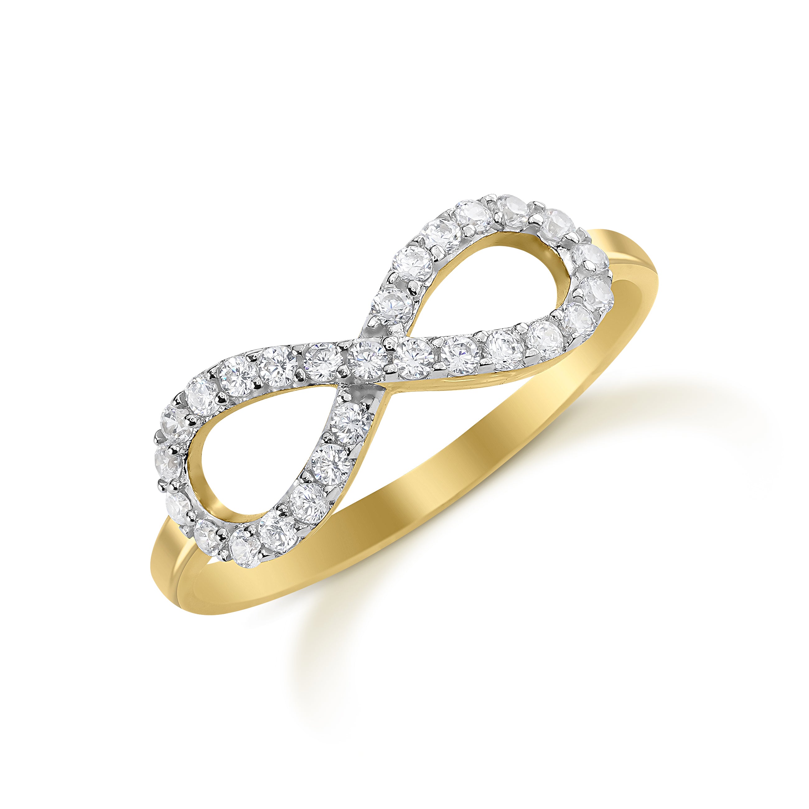 14k Gold Elio Infinity CZ Ring – Nolters