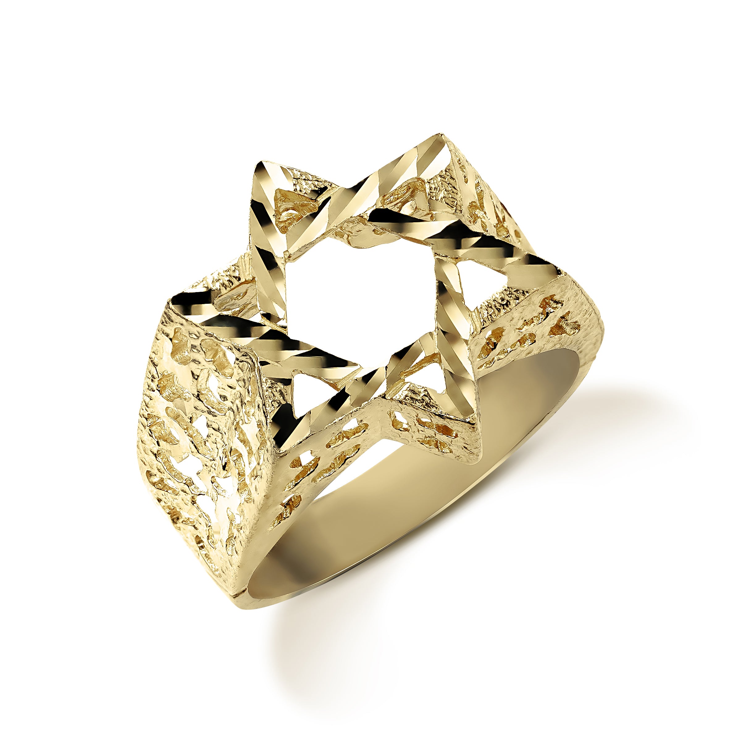 10k Gold Classic Star of David DC Ring – Nolters