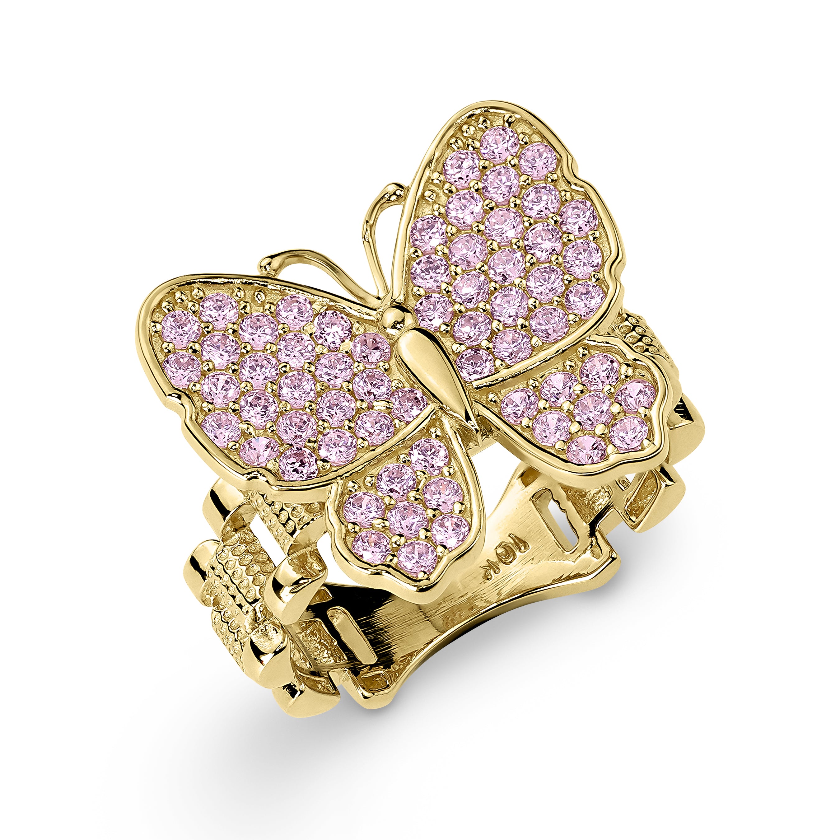 10k Gold Luxe Butterfly Rollie Band Ring – Nolters