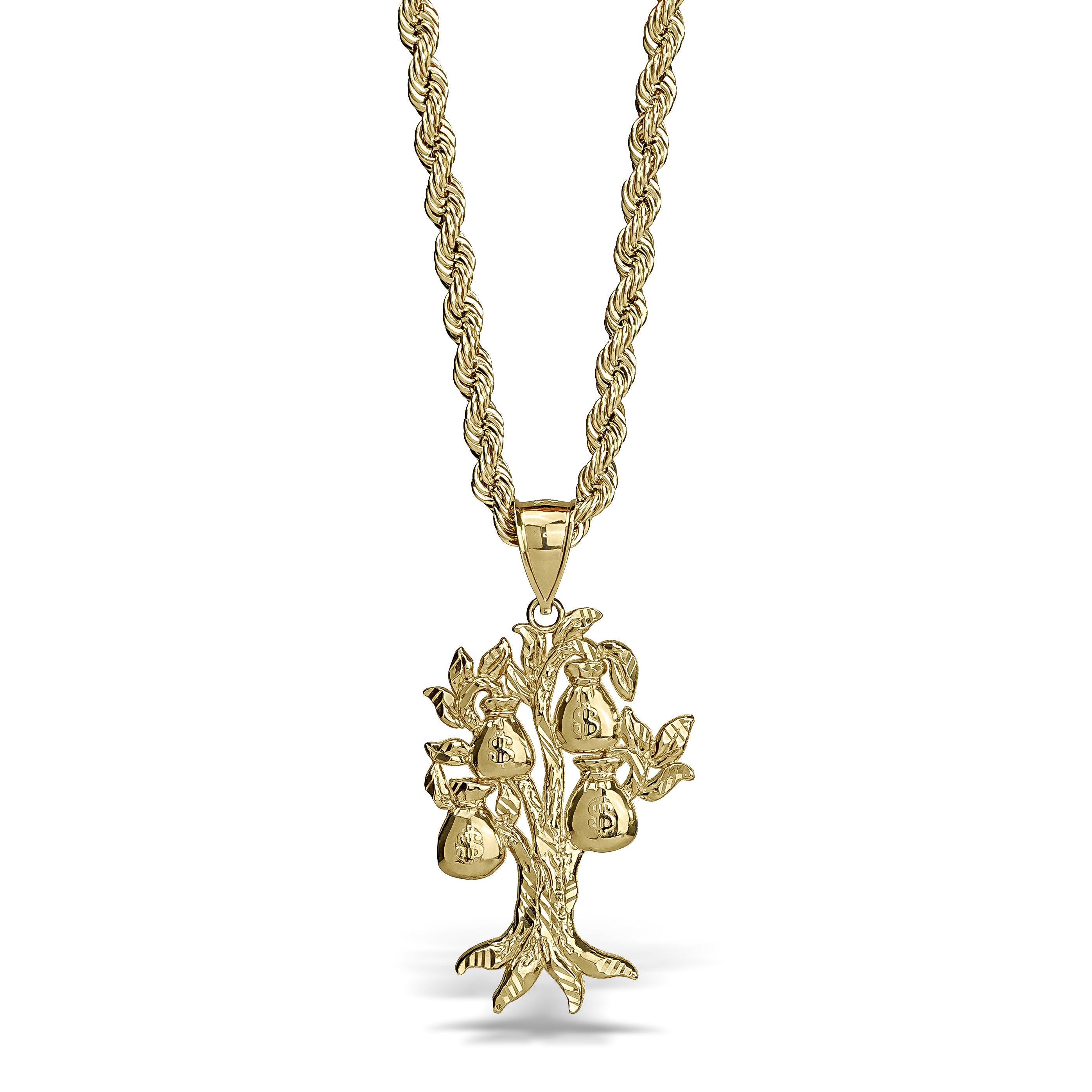 10k Gold Vintage Money Bag Tree Pendant – Nolters
