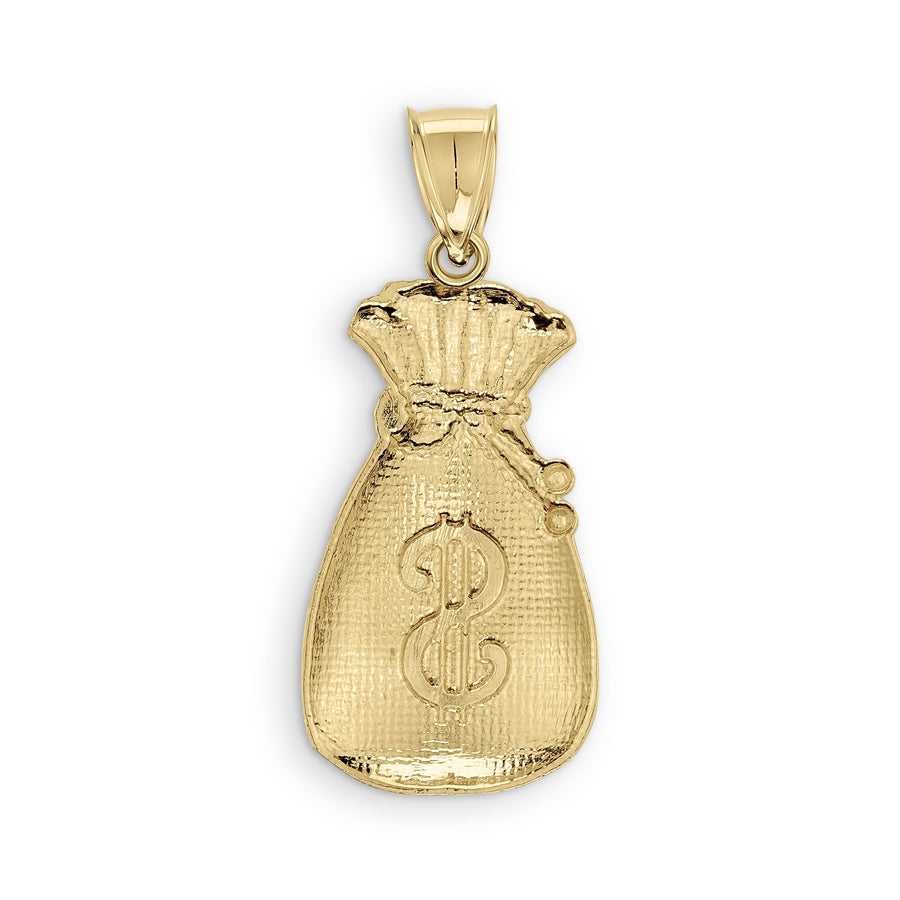 10k Gold Kali Loot Moneybag DC Pendant Necklace – Nolters
